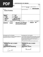 SGS Gold Test Report 1 | PDF | Materials | Transition Metals