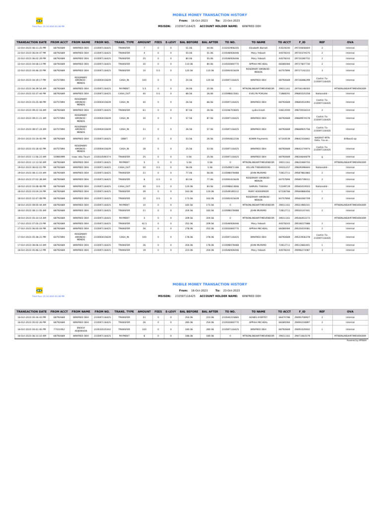 Momo Statement Report Pdf Financial Services Market Economics
