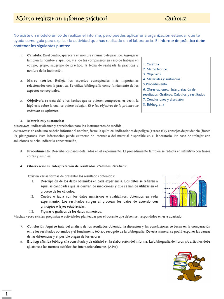¿Cómo realizar un informe práctico¿ | PDF
