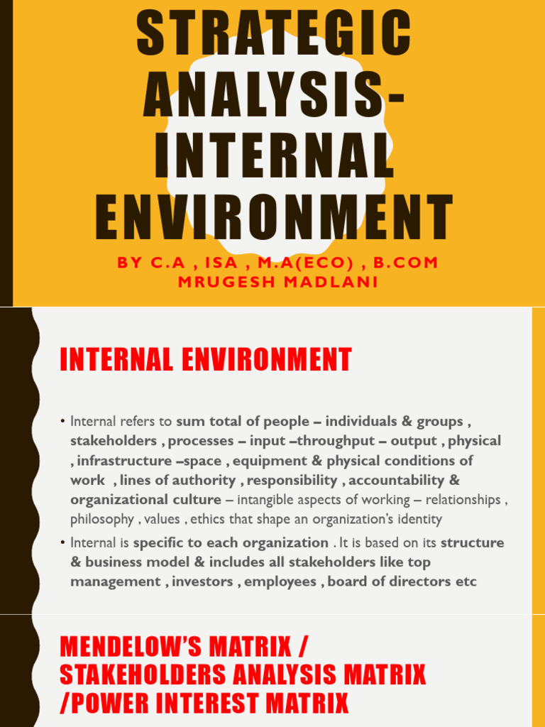 Chap 3 Strategic Analysis - Internal | PDF | Strategic Management ...