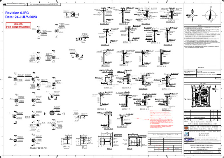 Engineering Plan for Pipe Supports | PDF | Steel | Building Materials