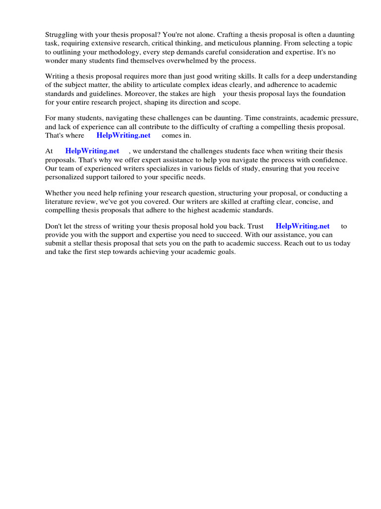 RSM Thesis Proposal Form | PDF