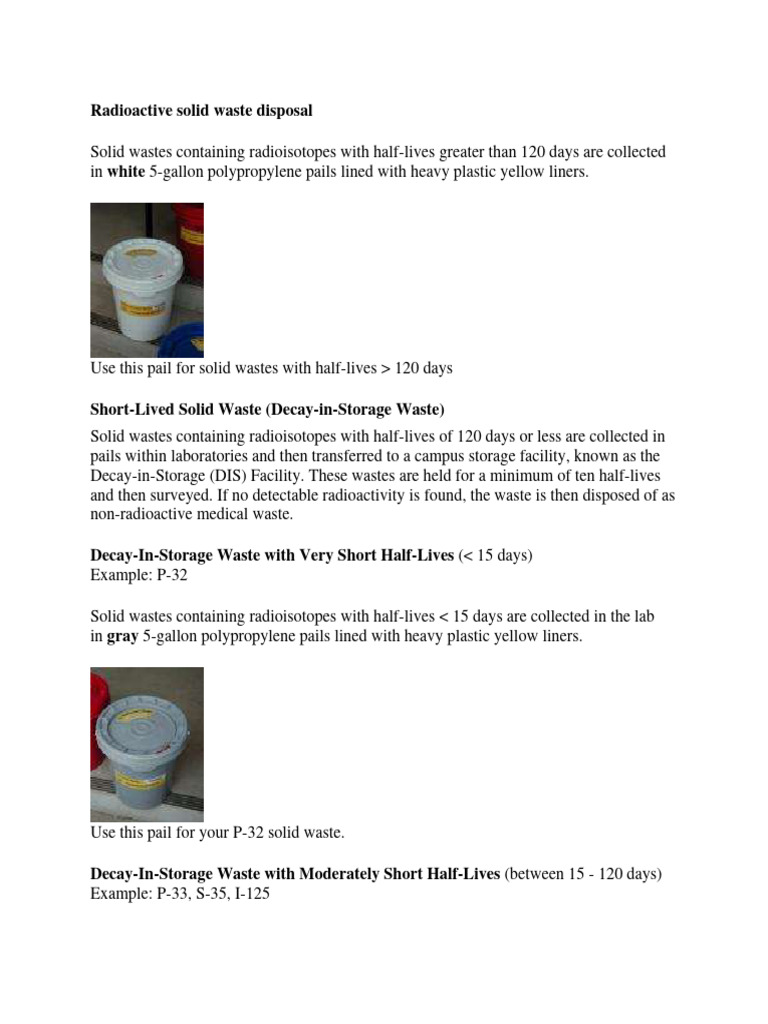 3.) Radioactive Waste Disposal | PDF | Radioactive Waste | Radionuclide