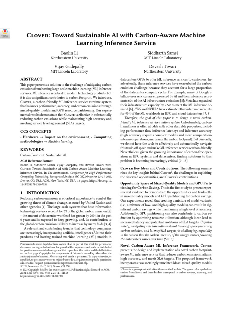 Clover | PDF | Graphics Processing Unit | Emission Intensity