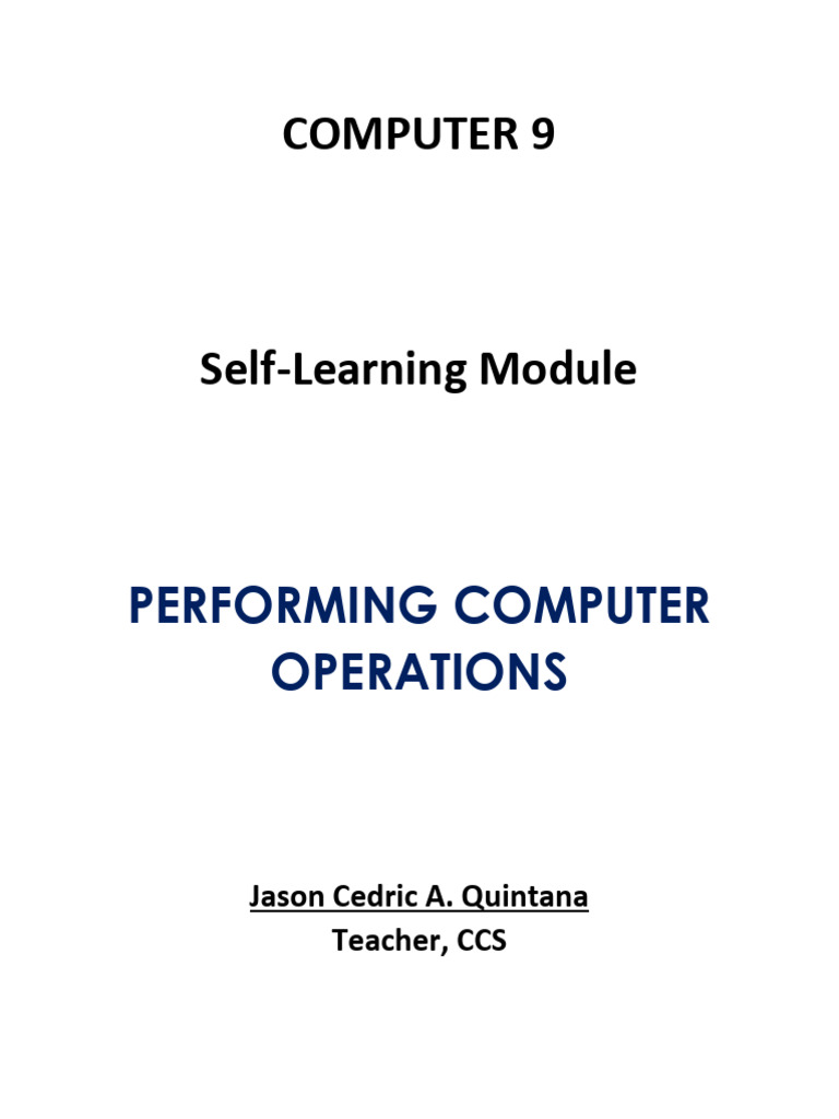 Computer 9 SLM | PDF