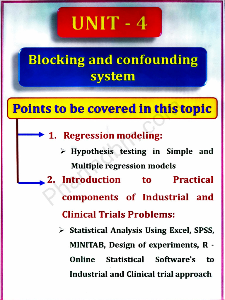Biostatistics Unit 4 | PDF