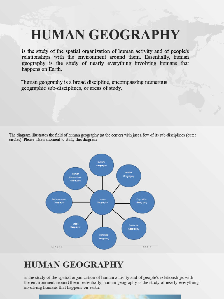 Human Geography PPT (Autosaved) | PDF