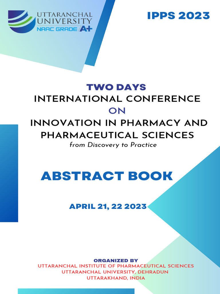 ABSTRACT BOOK IPPS 2023 UIPS UTTARANCHAL UNIVERSITY | PDF