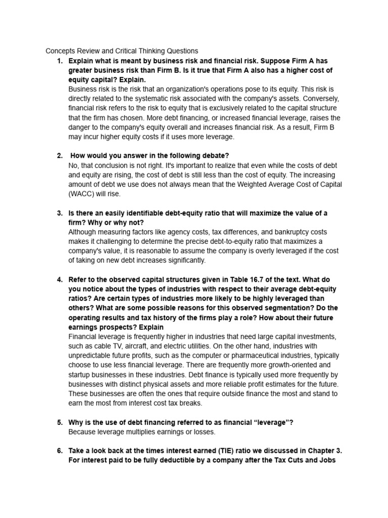 Homework Chapter 16 | PDF