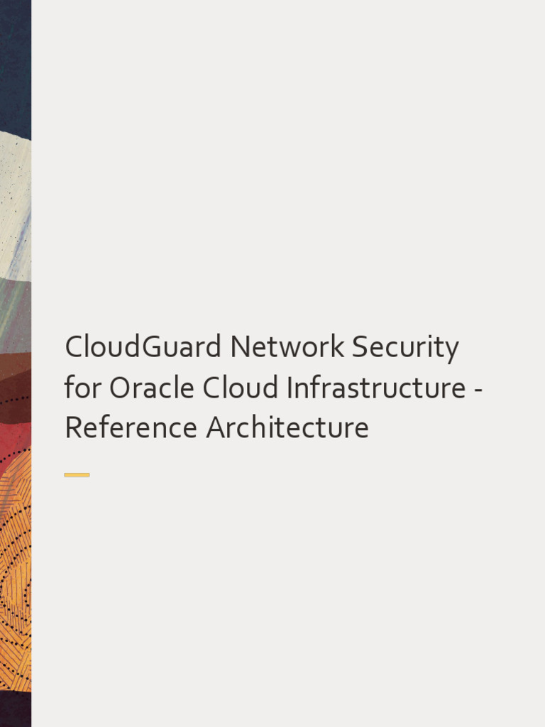 Cloudguard For Oci Reference Architecture | PDF Cloudguard For Oci Reference Architecture | PDF