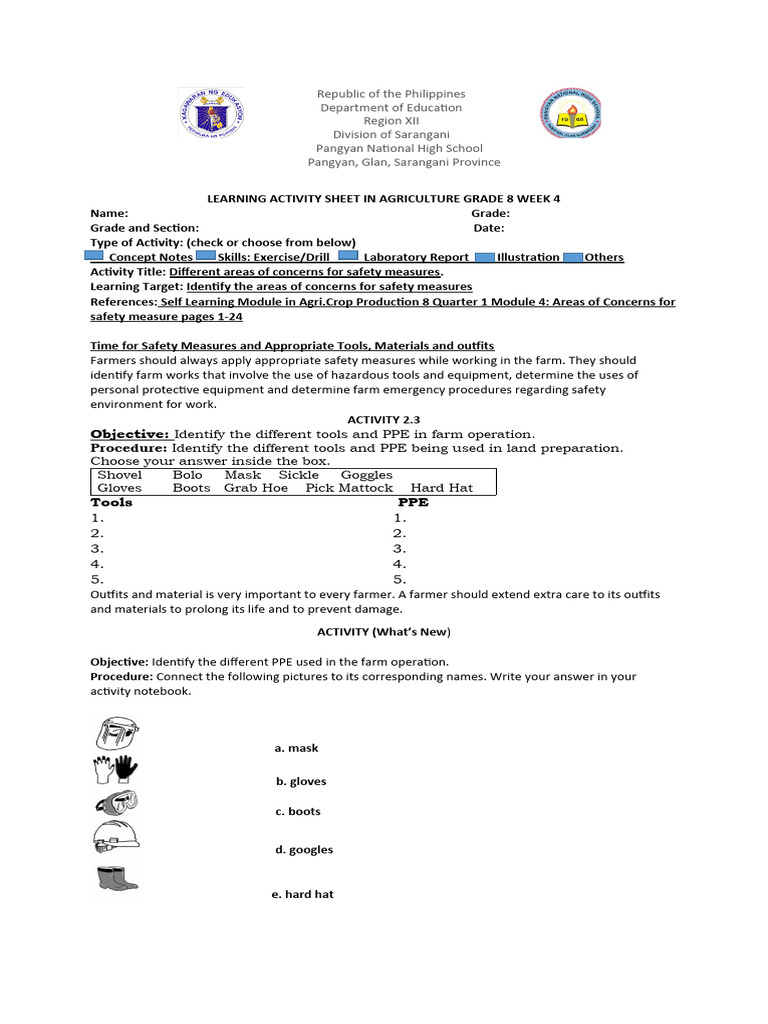 Las For Grade 8 Agriculture | PDF