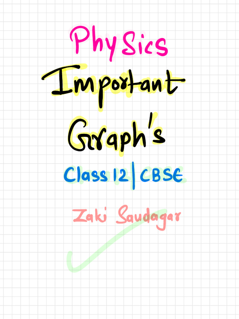Key Physics Graphs for Class 12 | PDF | Condensed Matter Physics ...