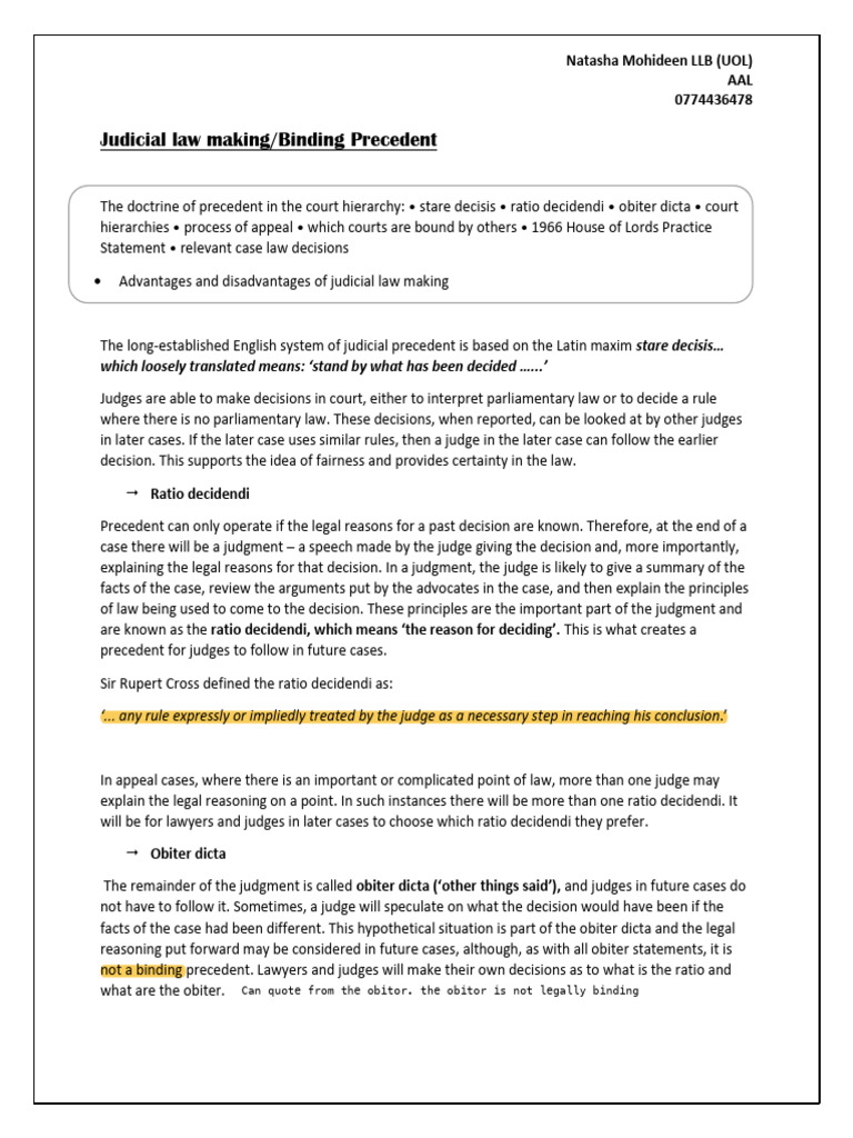 Binding Precedent New | PDF