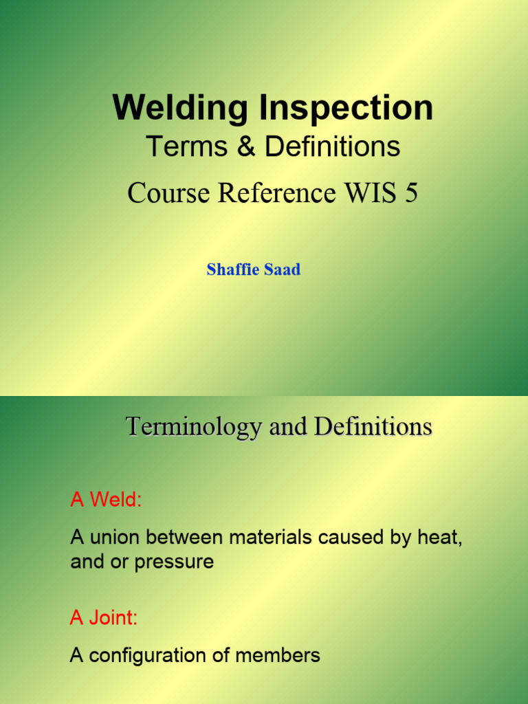 Welding Terminology | PDF