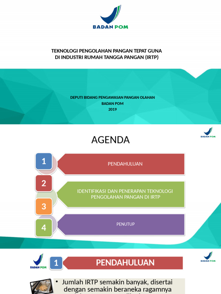 Teknologi Pengolahan Pangan IRTP | PDF