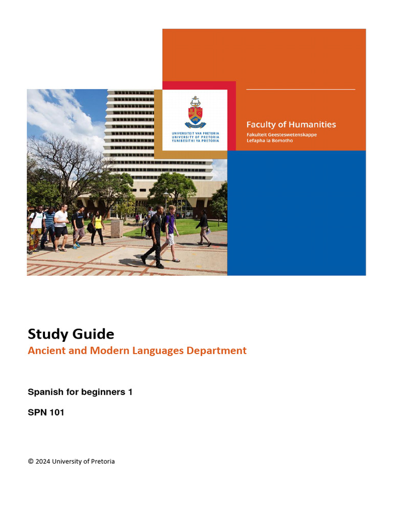SPN 101 - UP - Study Guide - 2024 | PDF