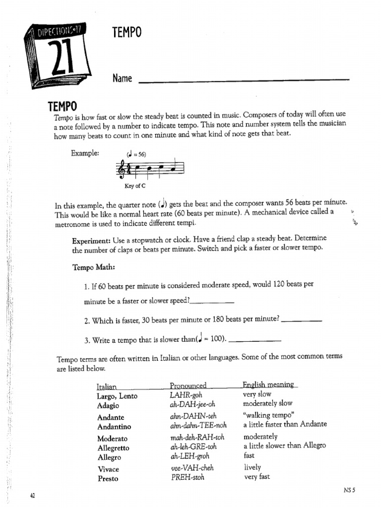 Tempo-Markings | PDF