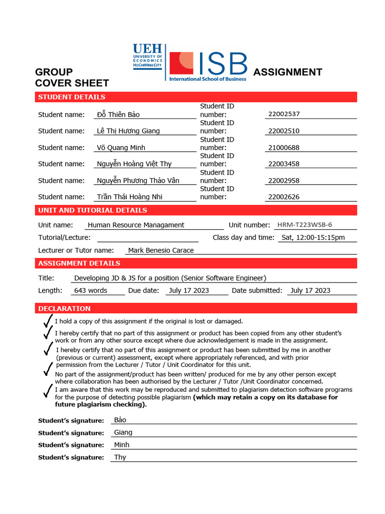 HRM6 Group3 GroupAssignment1 | PDF | Computer Programming | Software Engineering
