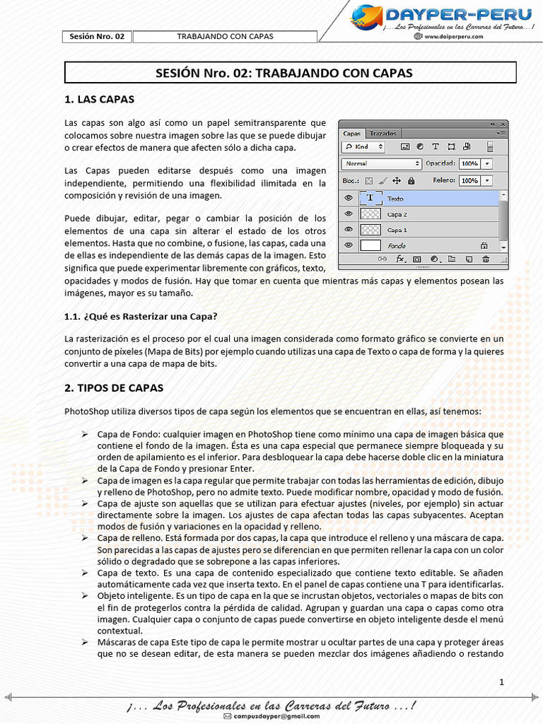 Guía Completa de Capas en Photoshop | PDF