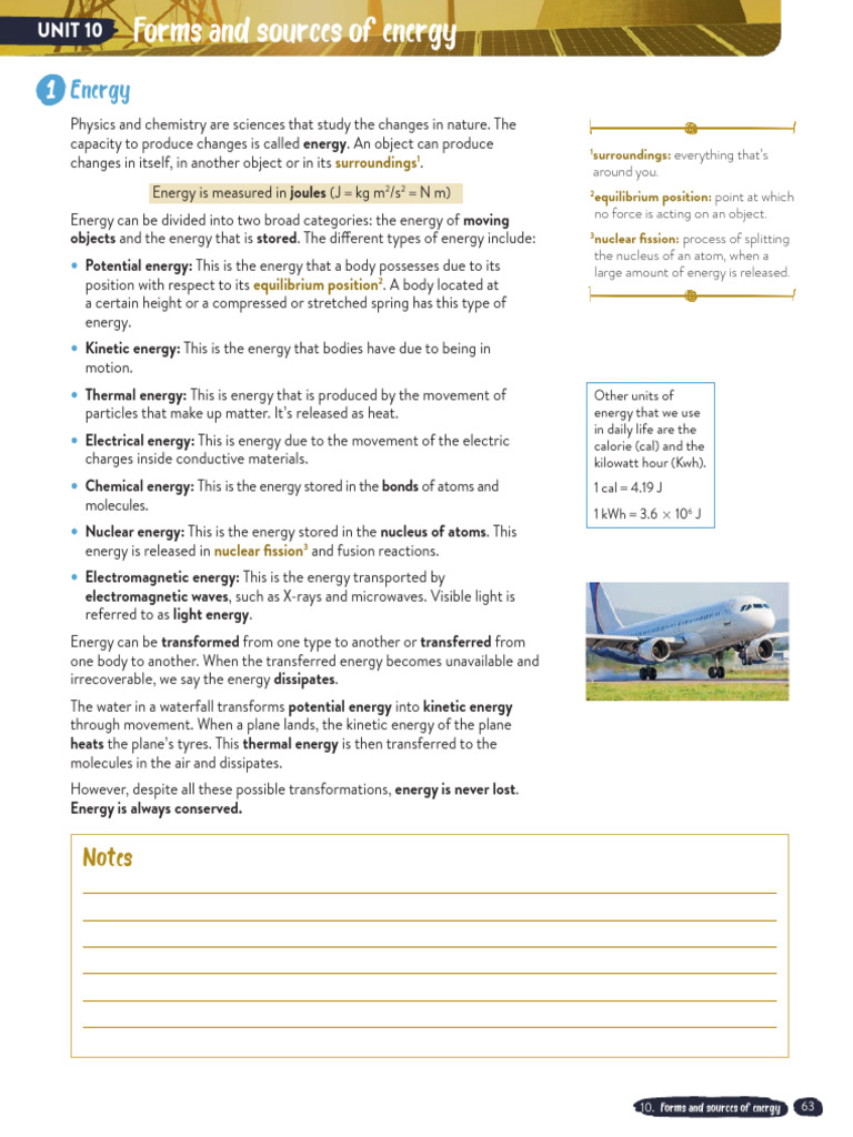 UNIDAD10 Sources of Energy | PDF | Temperature | Electric Power