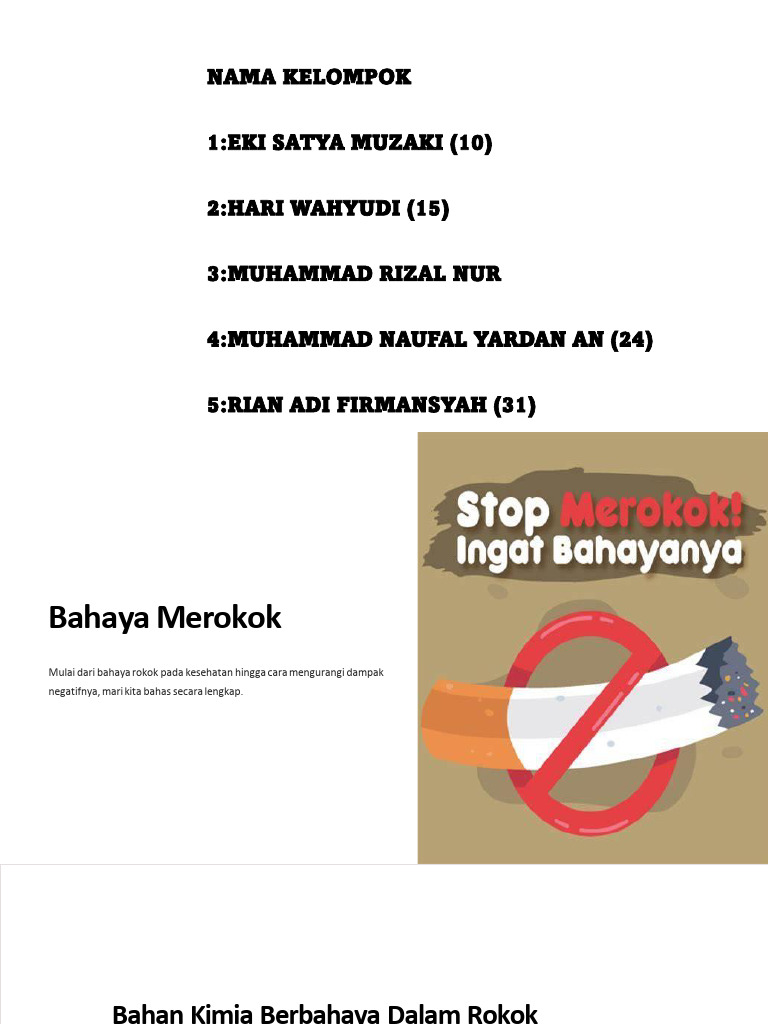 Bahaya Merokok Pdf