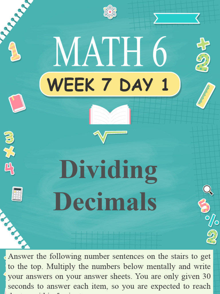 Math 6 Q1 W7 | PDF | Division (Mathematics) | Numbers