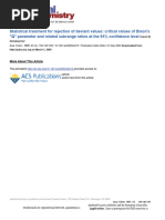 Dixon's Q-Test Critical Values Table | PDF | Analysis | Methodology