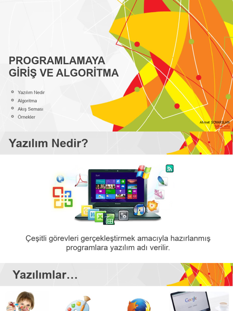 Programlamaya Giris Ve Algoritma | PDF