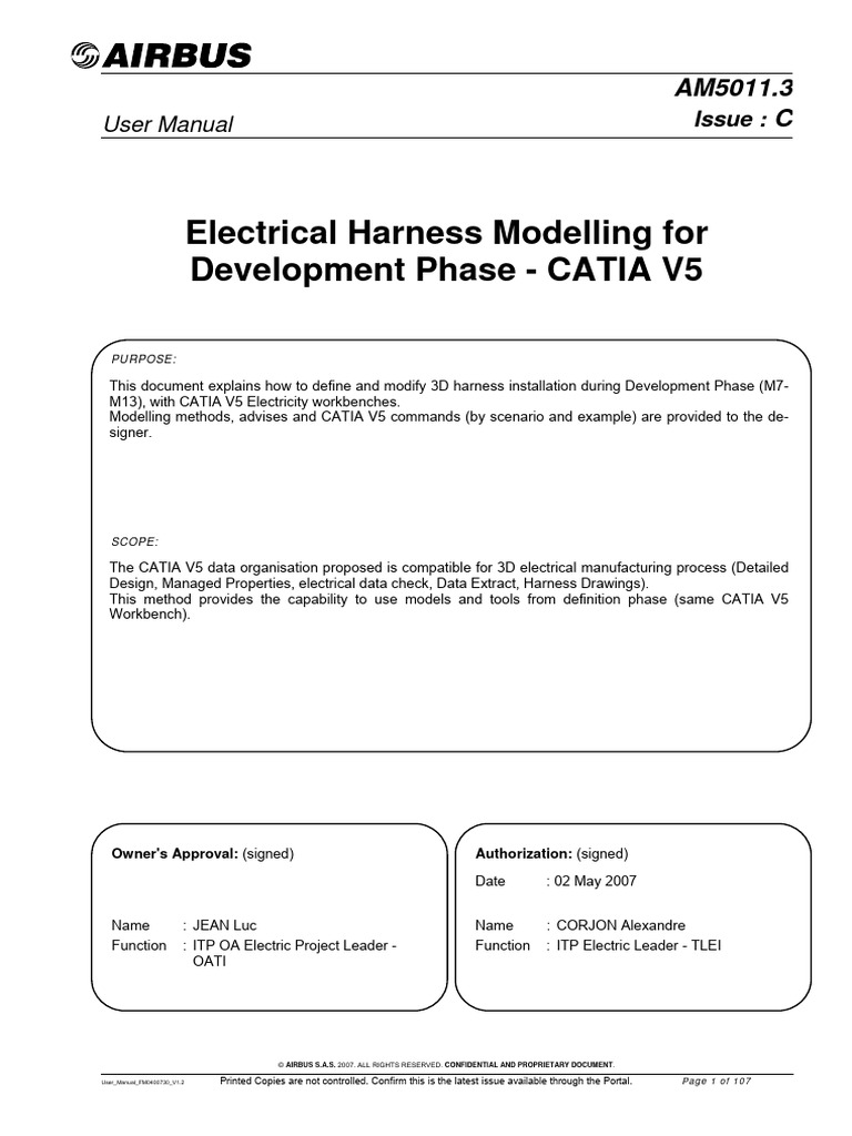 CATIAV5 Electrique Development | PDF