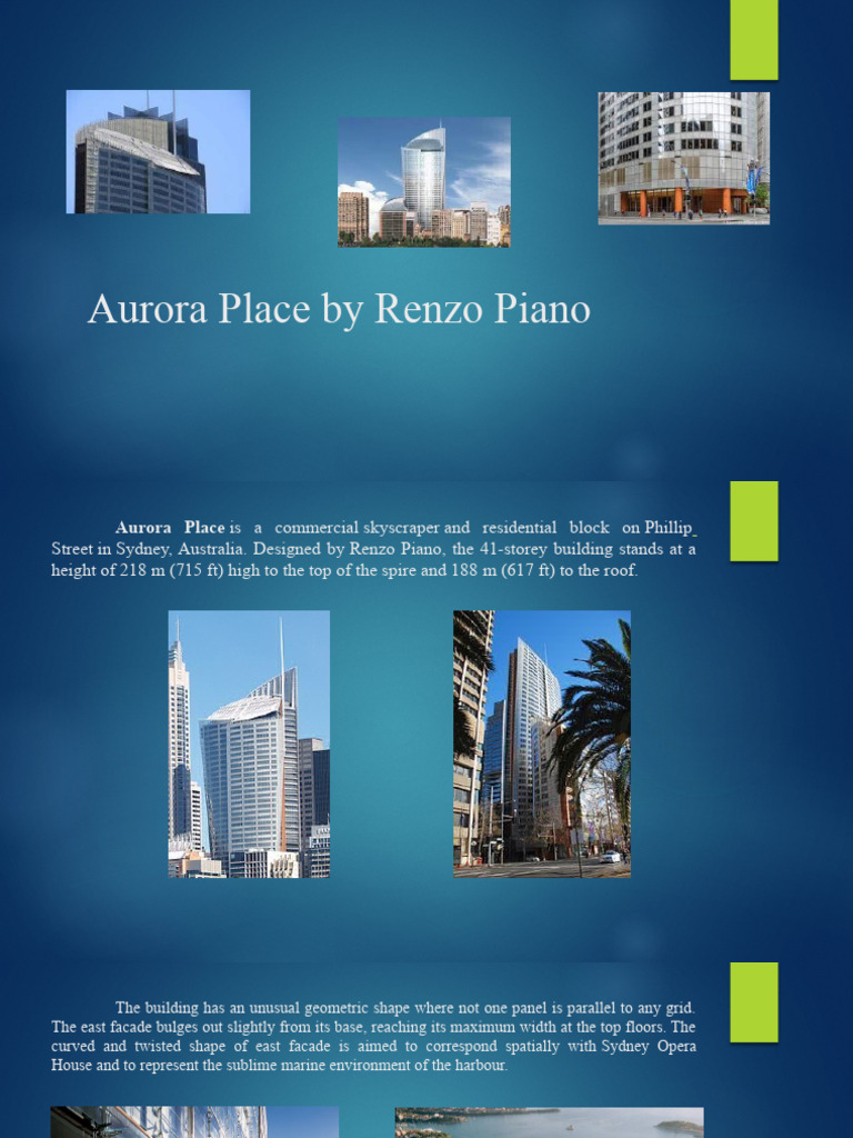 Aurora Place by Renzo Piano | PDF