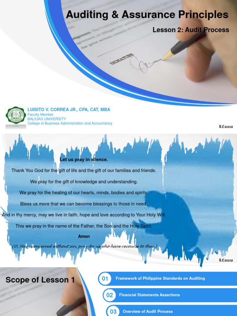 Audit&Assurance Lesson 2 Slides 1 | PDF | Business