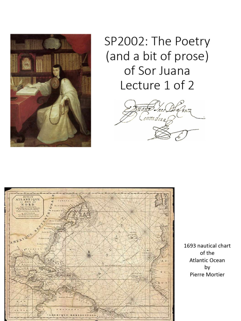 SP2002 Sor Juana Lecture 1 of 2 | PDF | Arte