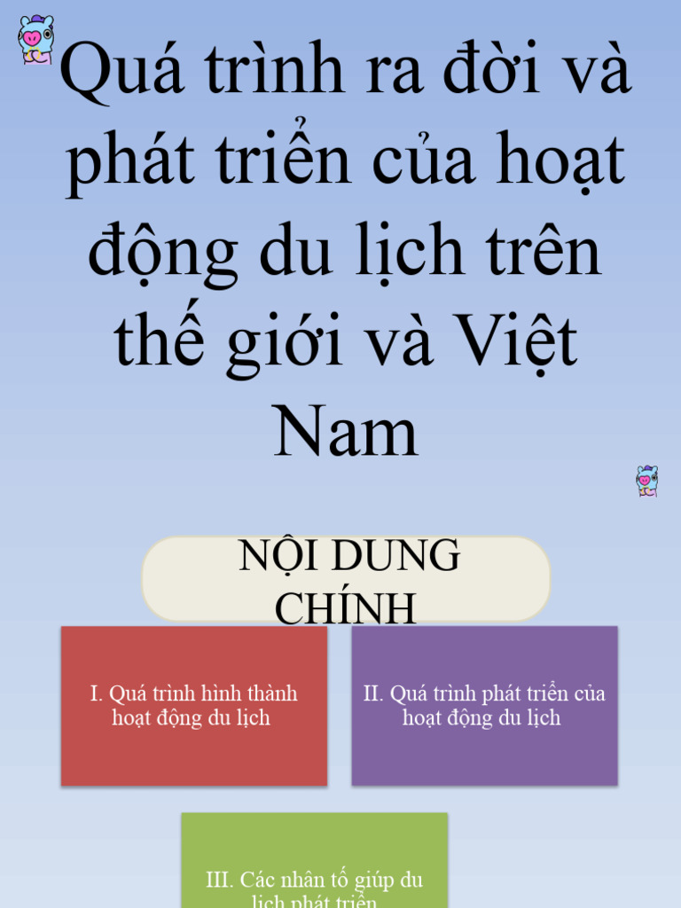 Su Hinh Thanh Va Phat Trien Du Lich | PDF