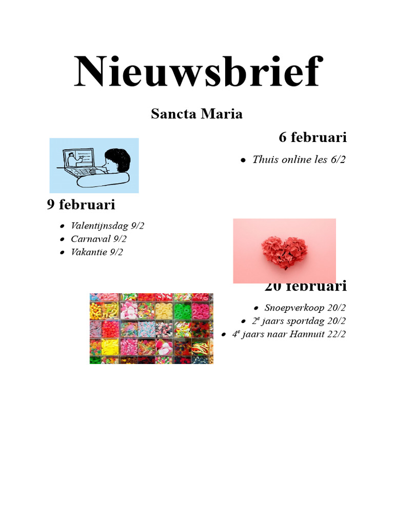 Nieuwsbrief Project | PDF