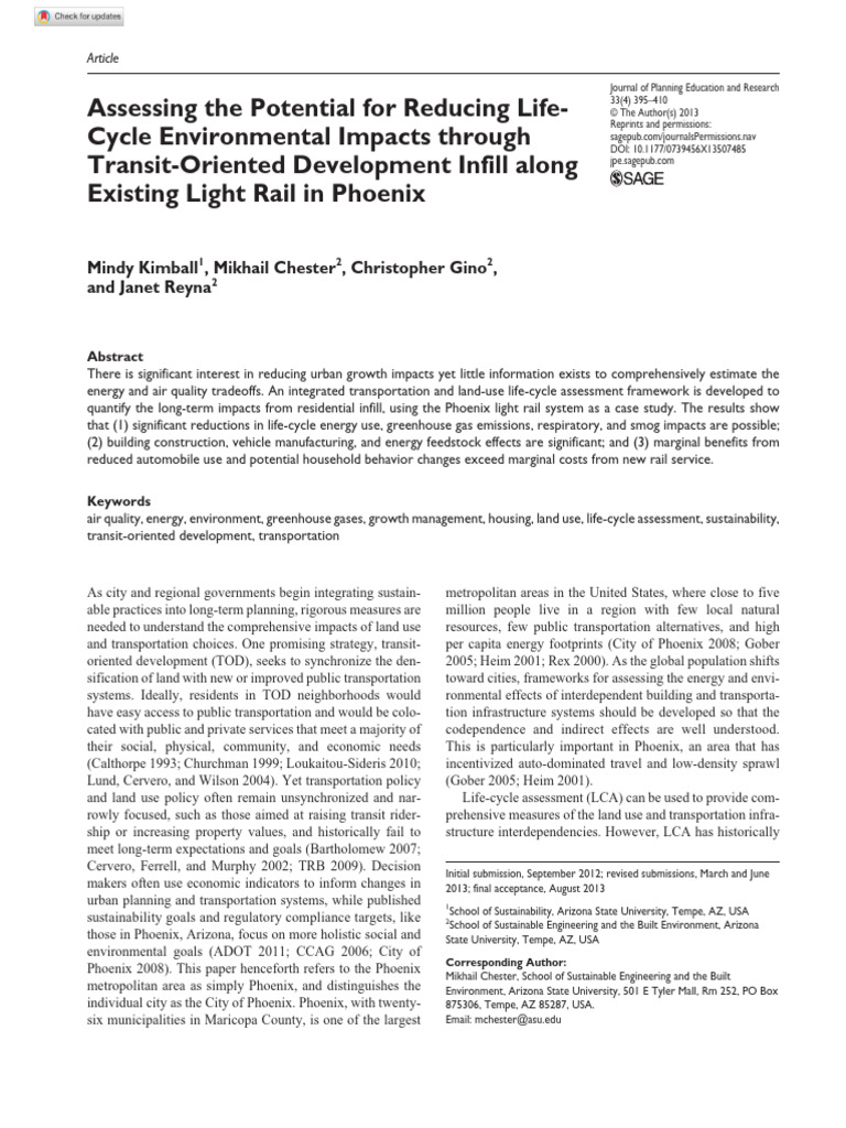 Kimball Et Al 2013 Assessing The Potential For Reducing Life Cycle ...