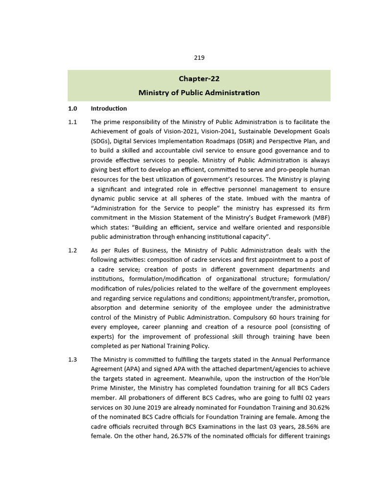 G-3 - 03 - 107 - Public Admn - English | PDF | Employment | Hospital