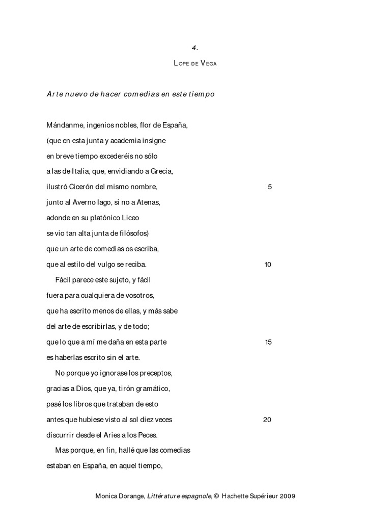 Poemas de Lope de Vega | PDF