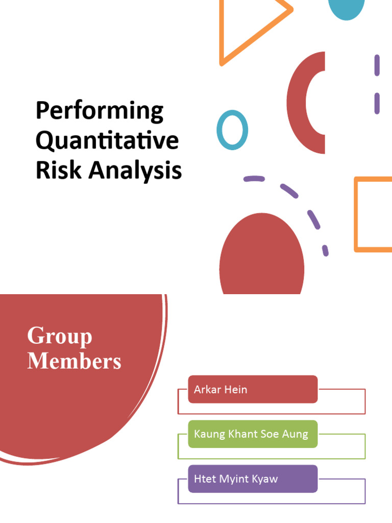 Performing Quantitative Risk Analysis | PDF | Business | Technology & Engineering