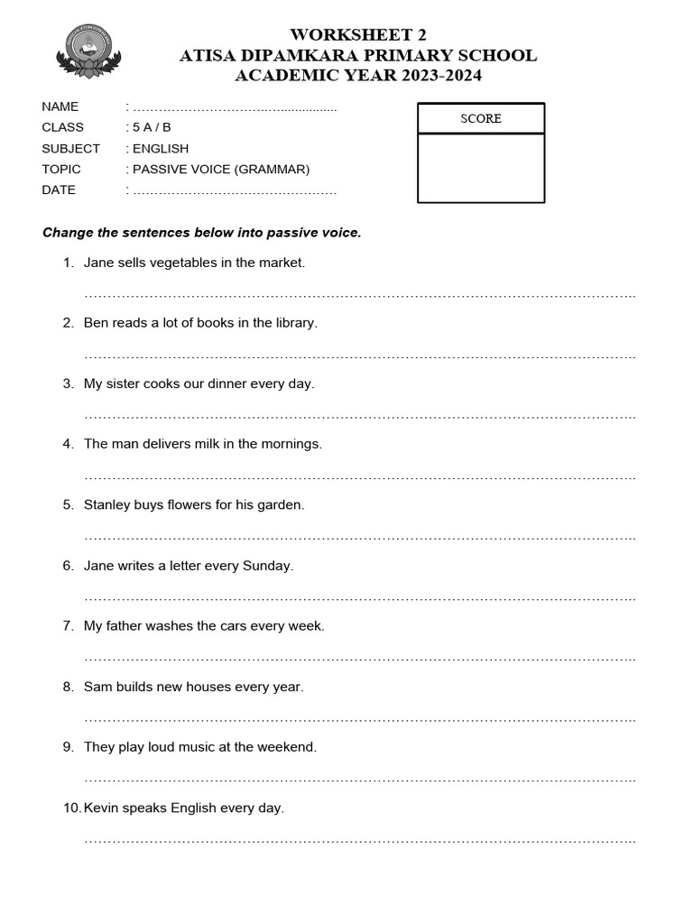 Worksheet 2 Grade 5 | PDF