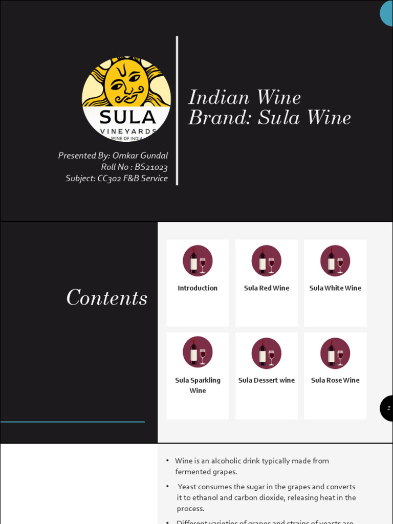Sula Vineyards Wine Varieties Overview | PDF | Wine | Rose