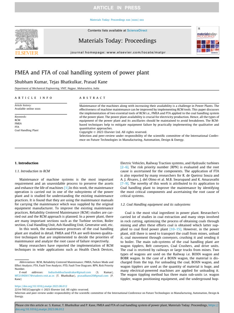 Paper Fta Fmea | PDF