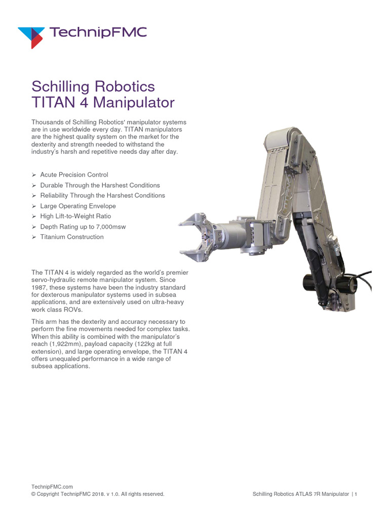 titan-4-manipulator-3 | PDF | Electrical Connector | Robotics