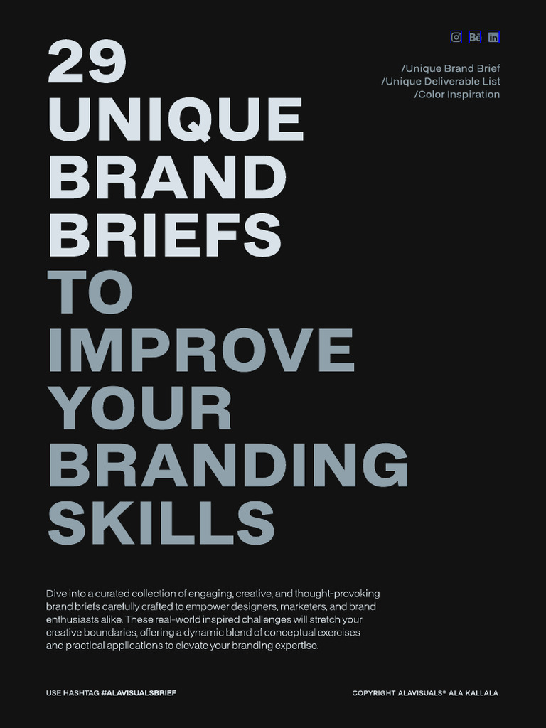 29 Unique Brand Design Briefs To Improve Your Branding Skills | PDF