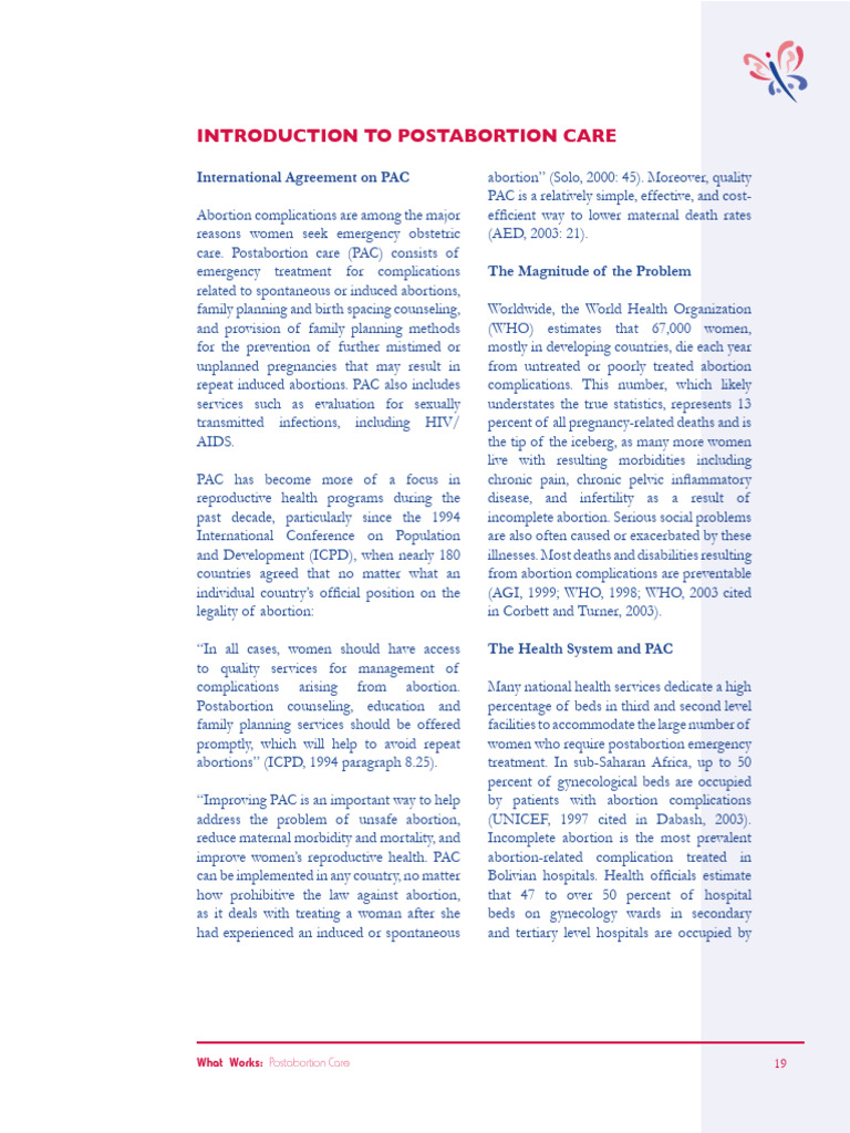 Compendium Intro PAC | PDF | Abortion | Family Planning