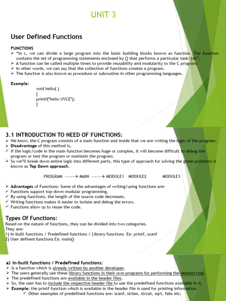 Unit 3 PPS | PDF | Pointer (Computer Programming) | Parameter (Computer ... Unit 3 PPS | PDF | Pointer (Computer Programming) | Parameter (Computer ...