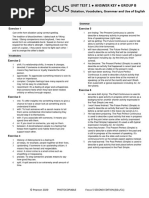 Focus 3 Answer Key Overview | PDF | Daylight Saving Time