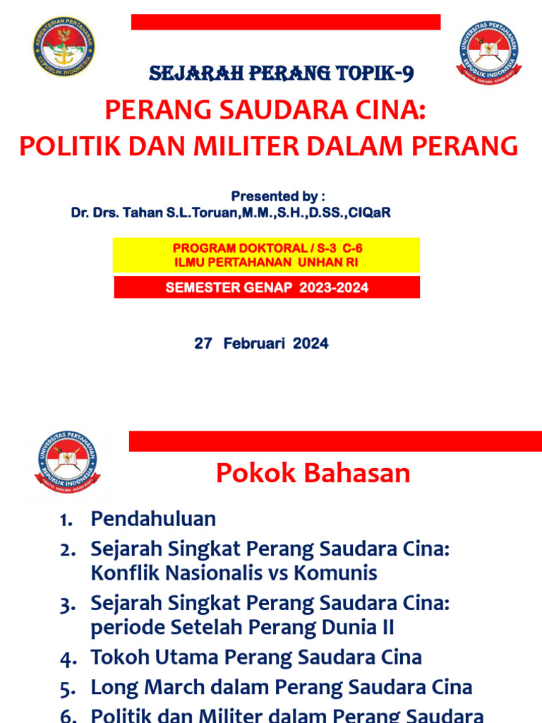 Perang Saudara Cina: Kuomintang vs Komunis | PDF | Politik