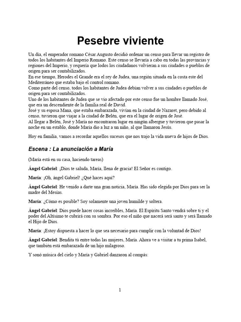 Pesebre Viviente: Nacimiento de Jesús | PDF | María, madre de Jesús | Reyes Magos