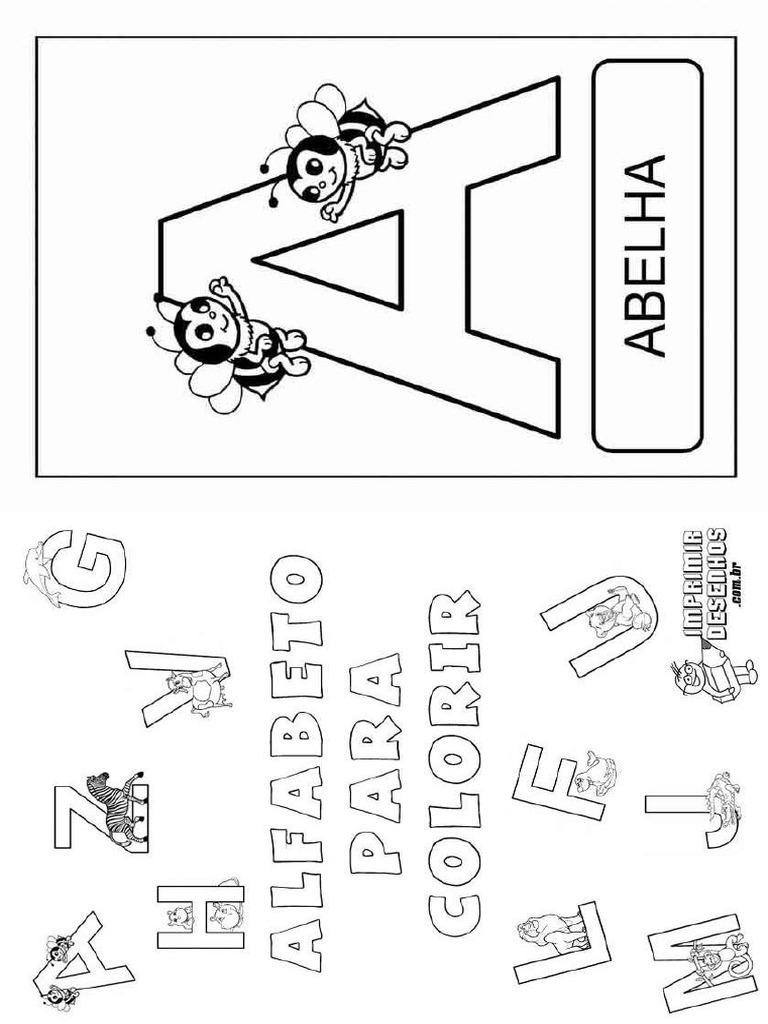 Alfabeto para Colorir | PDF