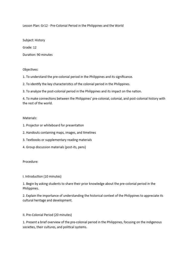 Pre Colonial Colonial Post Colonial | PDF | Colonialism | Postcolonialism